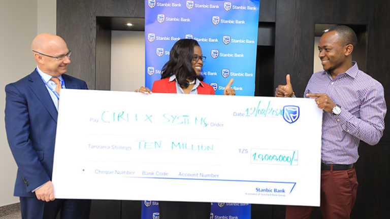 Stanbic Bank Hand Over Cheques to Winners of Entrepreneurship Challenge ...