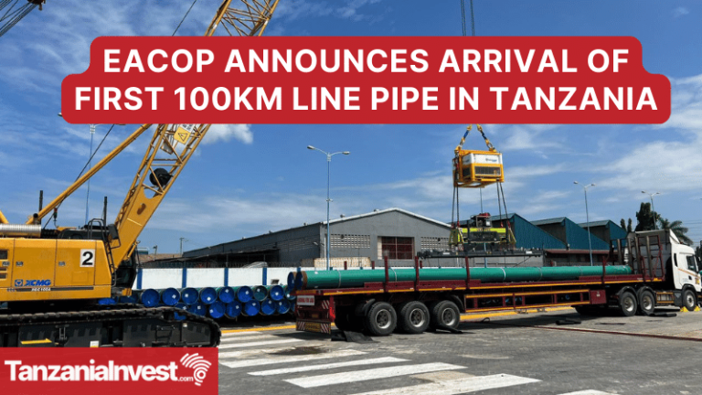 EACOP Announces Arrival of First 100km Line Pipe in Tanzania ...